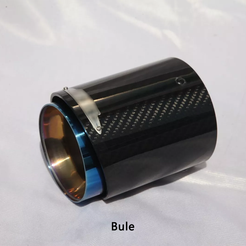 Black Carbon Fiber Exhaust Muffler Tip for Mini Cooper & BMW MINI (R55 ...