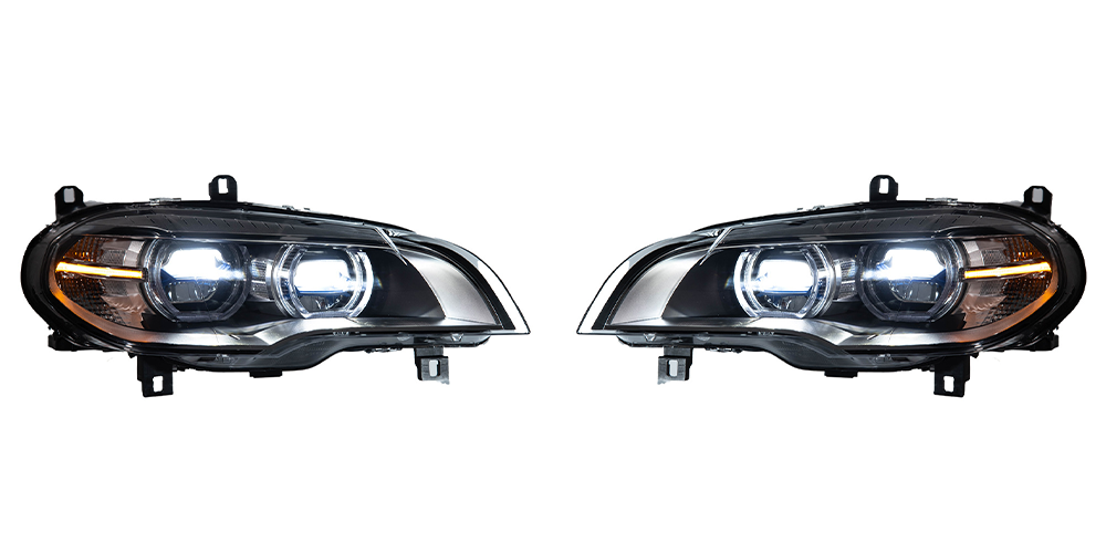 LED Headlights For BMW X5 E70 2007-2013 Facelift Style Assembly Pair ...