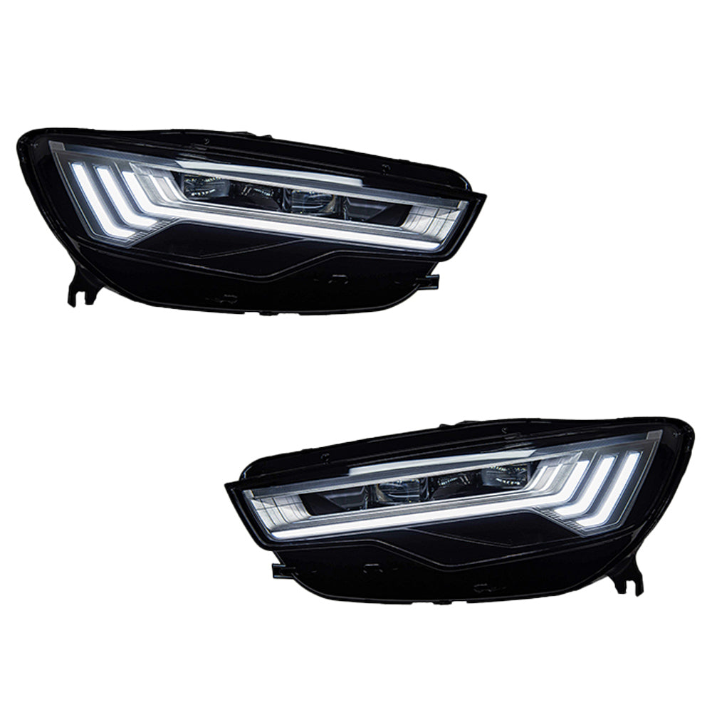 Audi A6 C7 (2012–2018) C8-Style LED Projector Headlights Assembly ...