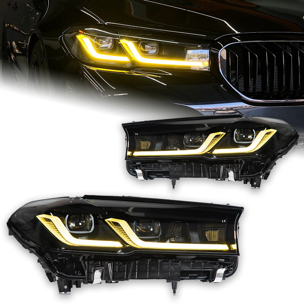 Laser Style LED Headlights for BMW G30 5 Series 2018-2023 LCI/Pre-LCI ...