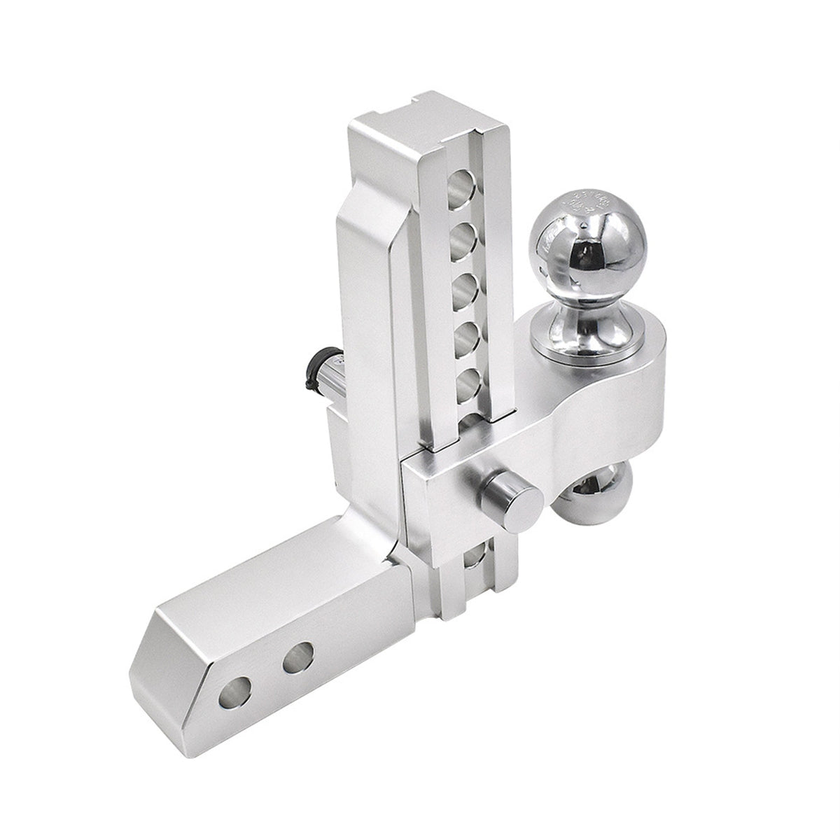 Adjustable drop trailer hitch mount with 2” and 2-5/16” ball – AmanCarport