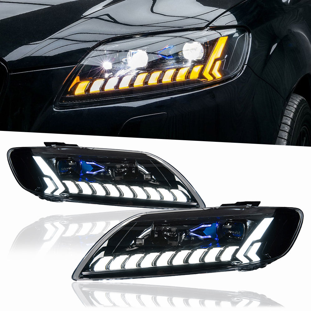 Laser Style Headlights for Audi Q7 4L 2006-2015 Assembly Upgrade ...